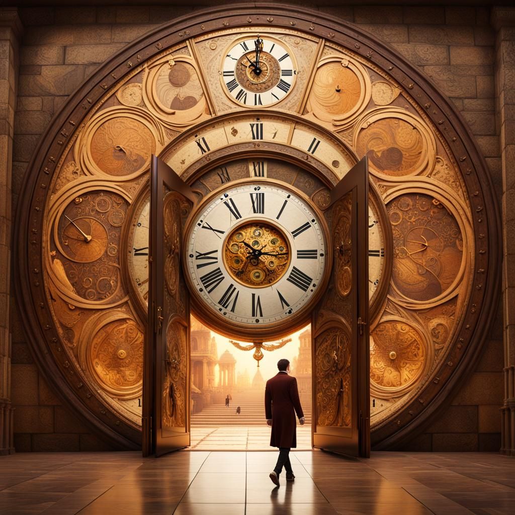 Walking Through Time - AI Generated Artwork - NightCafe Creator