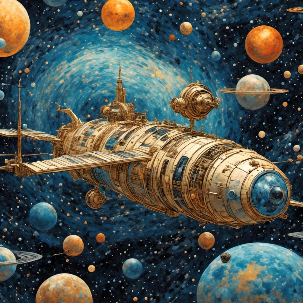 Spaceship - AI Generated Artwork - NightCafe Creator