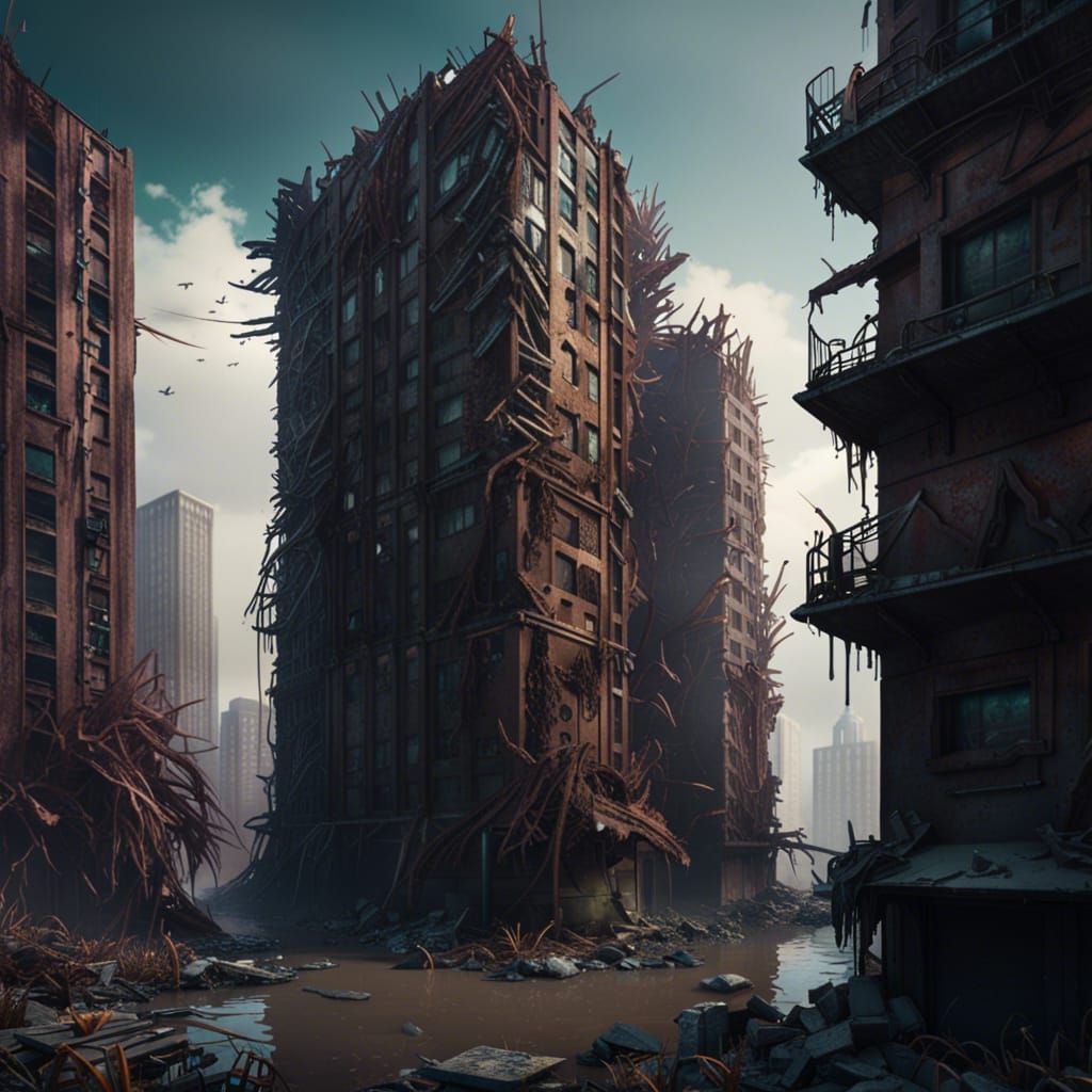 Post-apocalyptic, after the flood - AI Generated Artwork - NightCafe ...