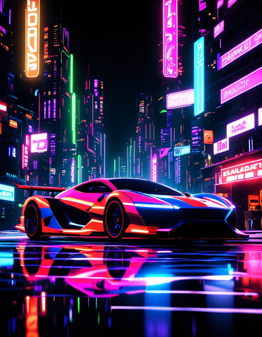 GTA as a Japanese car anime cartoon style, inspired by Movie Fast n ...