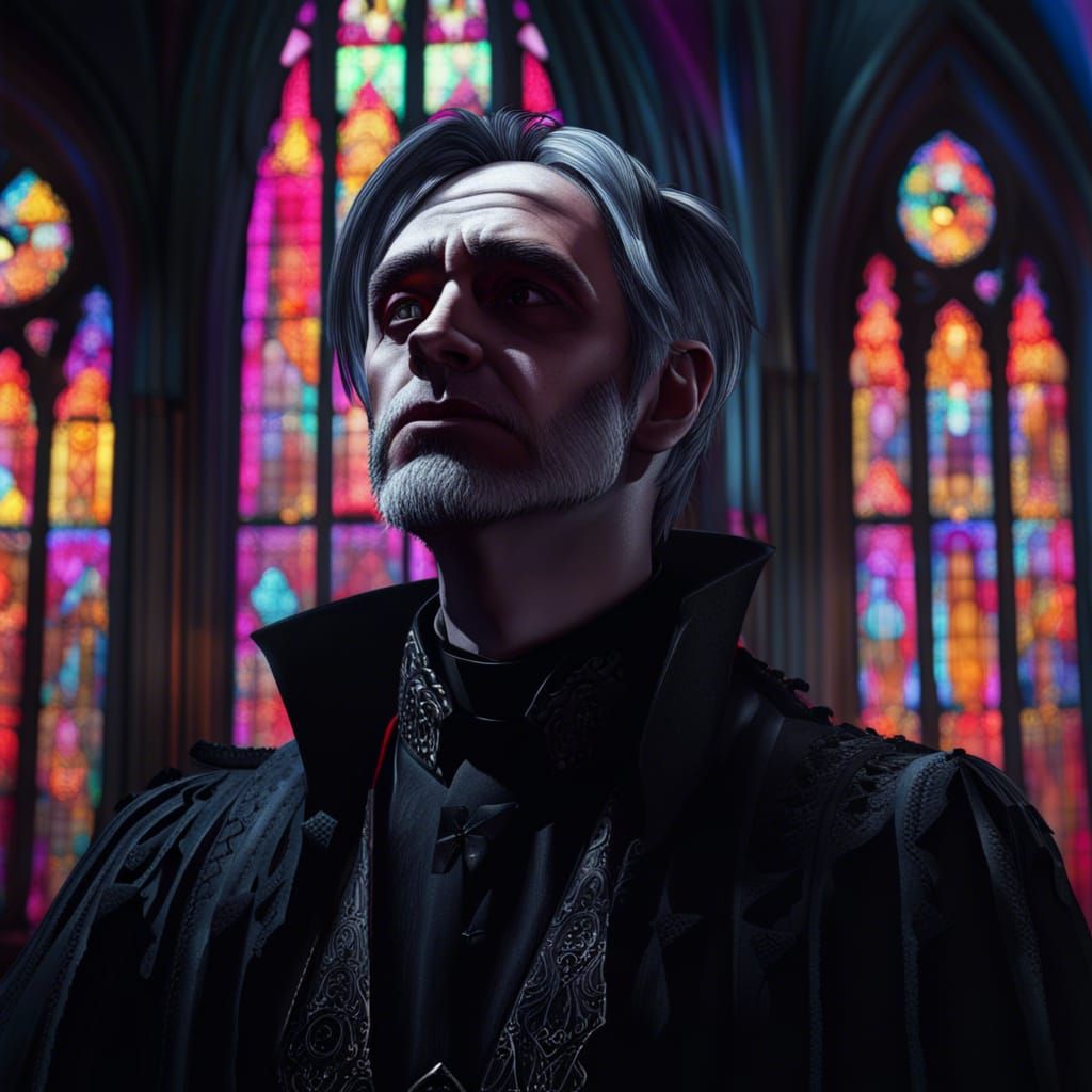 goth preacher - AI Generated Artwork - NightCafe Creator