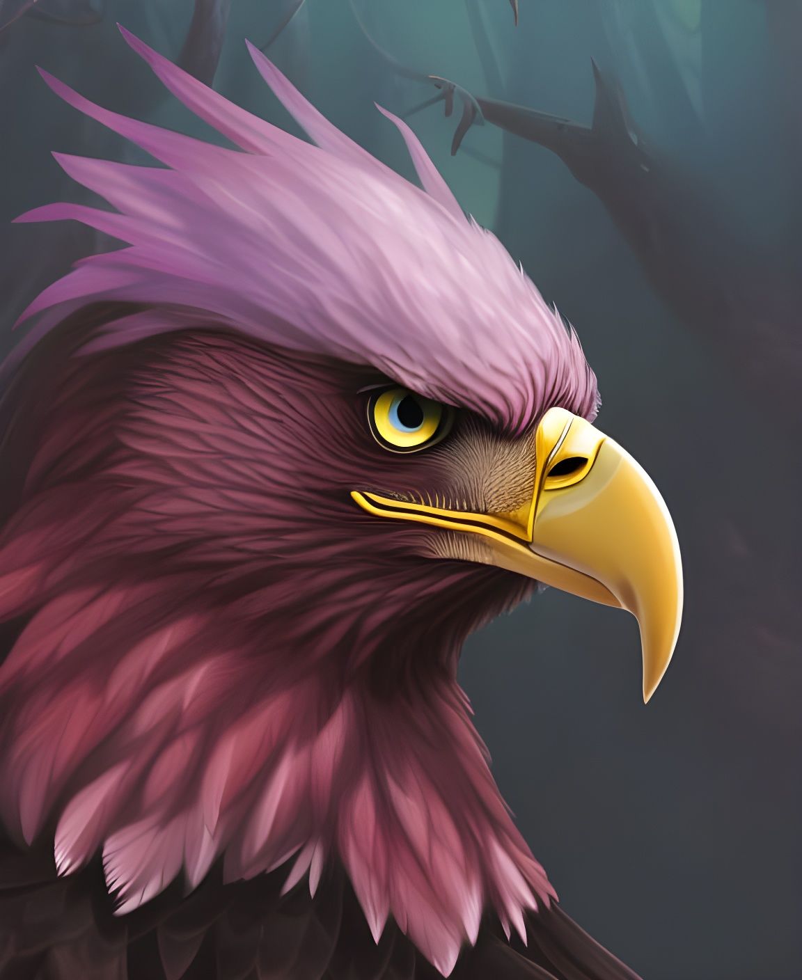 Resplendent Raptor - AI Generated Artwork - NightCafe Creator