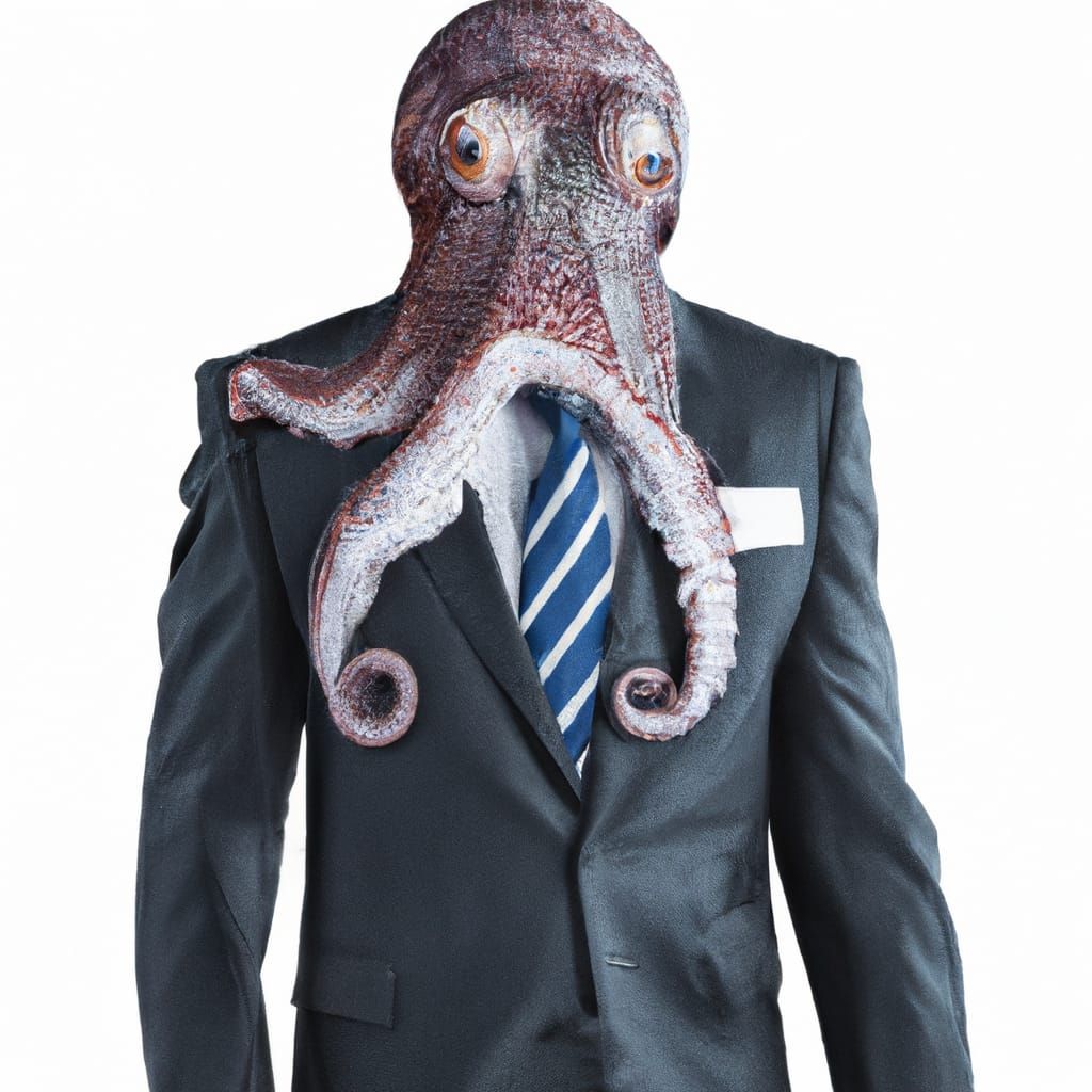 BUSINESS SQUID - AI Generated Artwork - NightCafe Creator