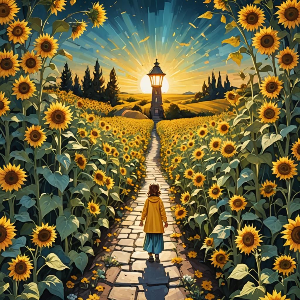 Walking into The Light. - AI Generated Artwork - NightCafe Creator