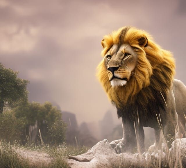 Lion - AI Generated Artwork - NightCafe Creator