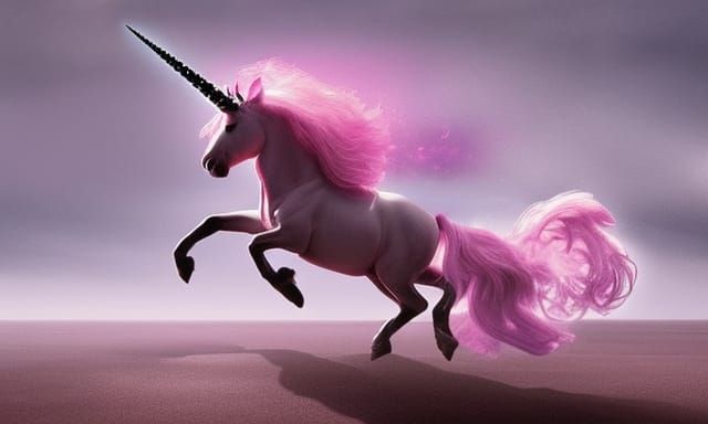 The invisible pink unicorn - AI Generated Artwork - NightCafe Creator