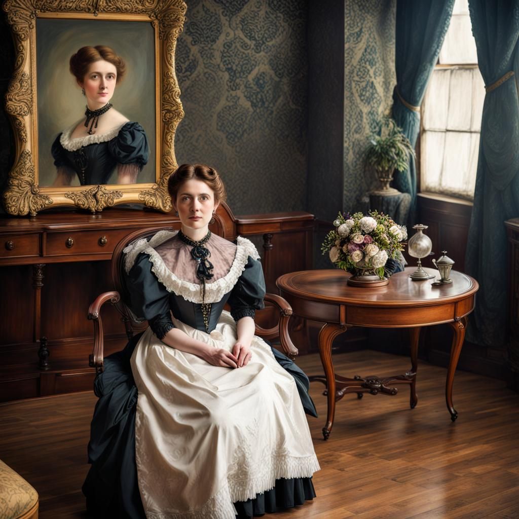 Portrait of a Victorian lady - AI Generated Artwork - NightCafe Creator