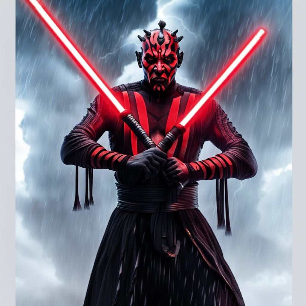 The force feels... out of balance. - Darth Maul - AI Generated Artwork ...