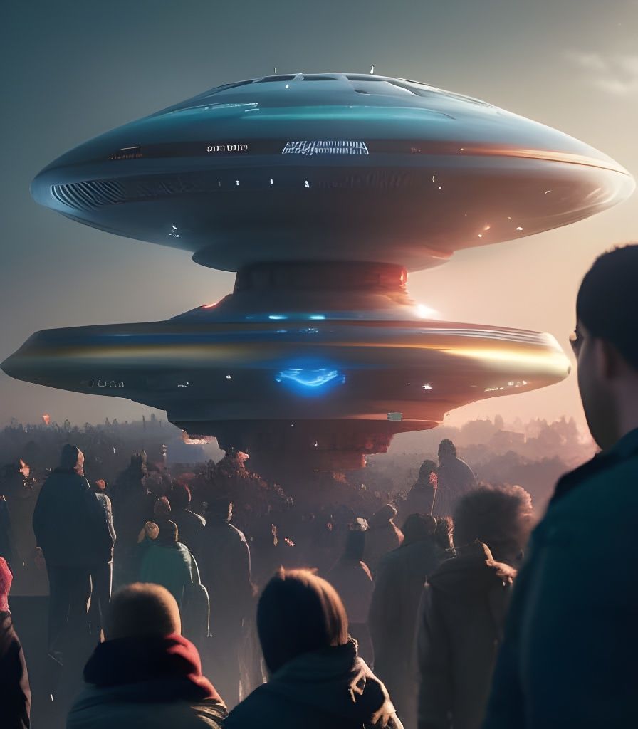 insanely detailed photo of a crowd of people in unity, watching a huge ...