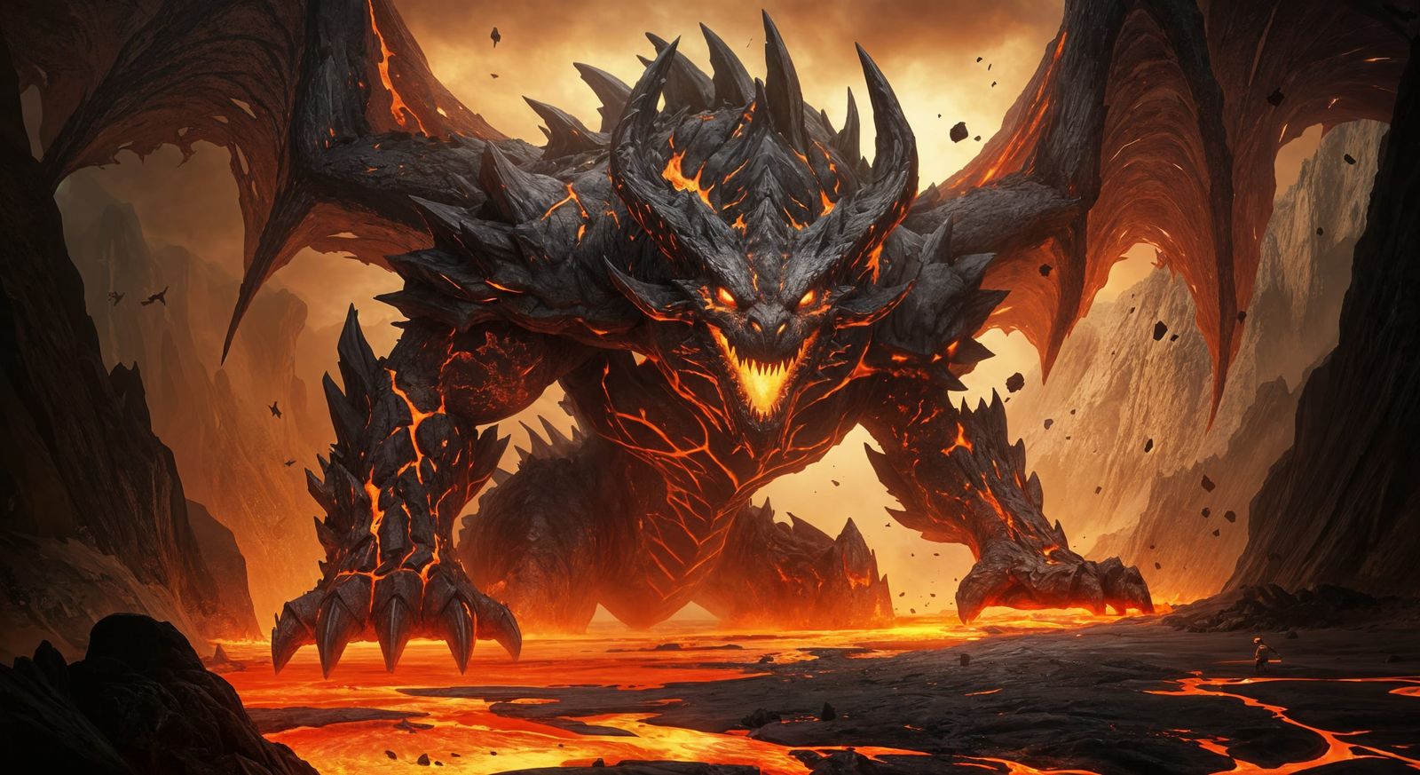 Primordus - Primordus, the Volcanic Dragon Erupts from a Mag...