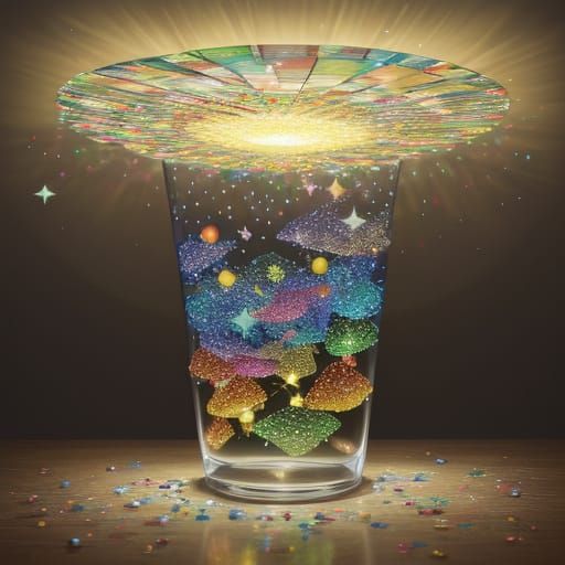 Dazzling Glass Bubbles in Soft Focus - AI Art