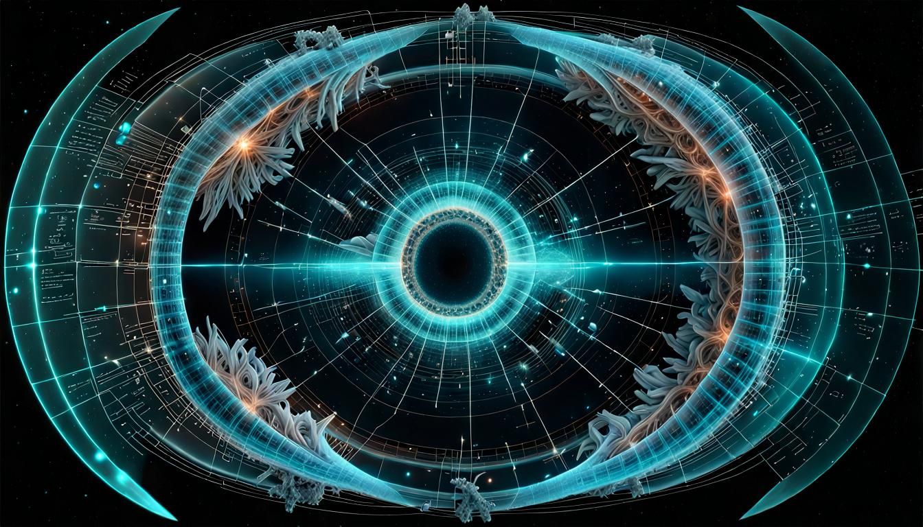 Scientific mandala diagram - AI Generated Artwork - NightCafe Creator