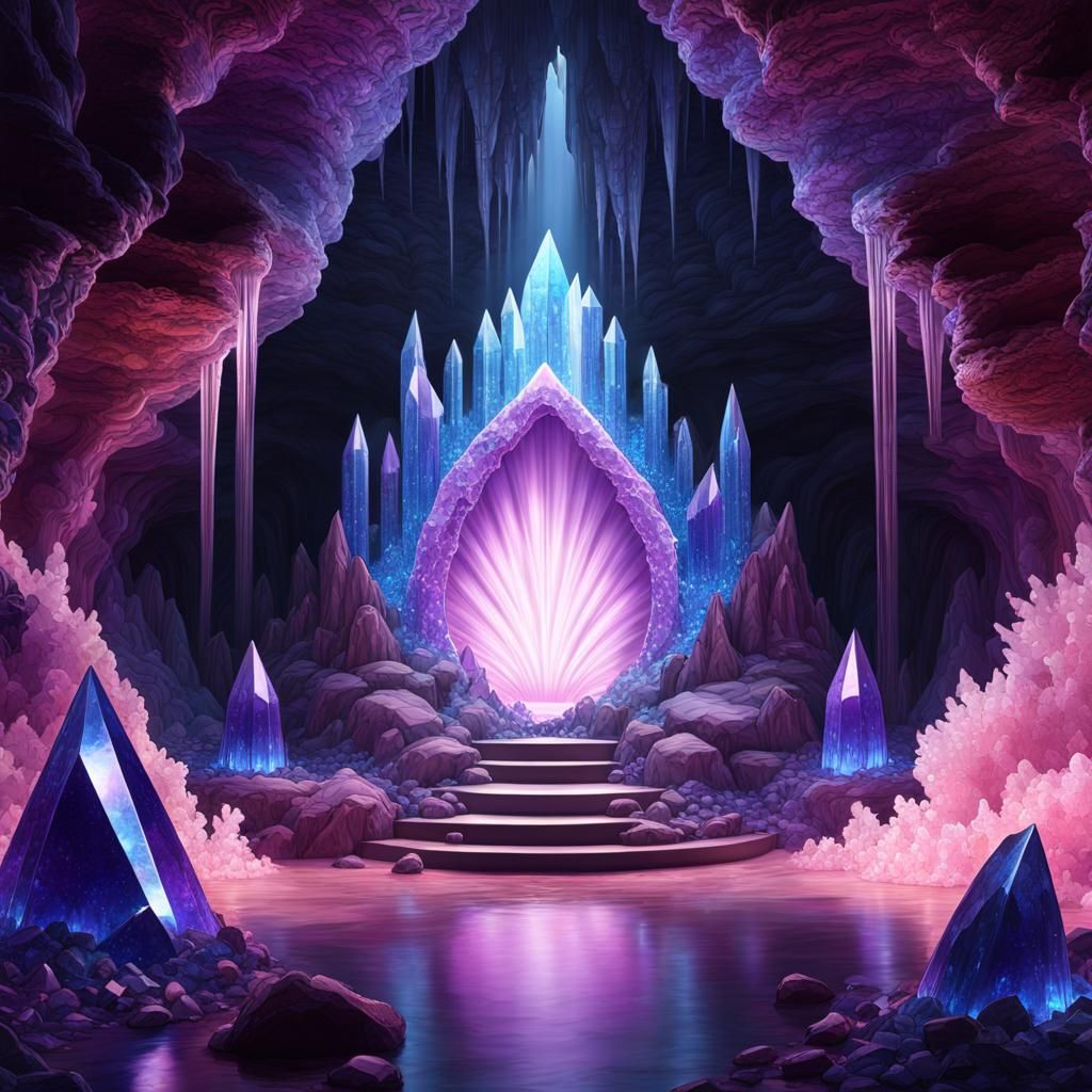 Crystal throne #1 - AI Generated Artwork - NightCafe Creator