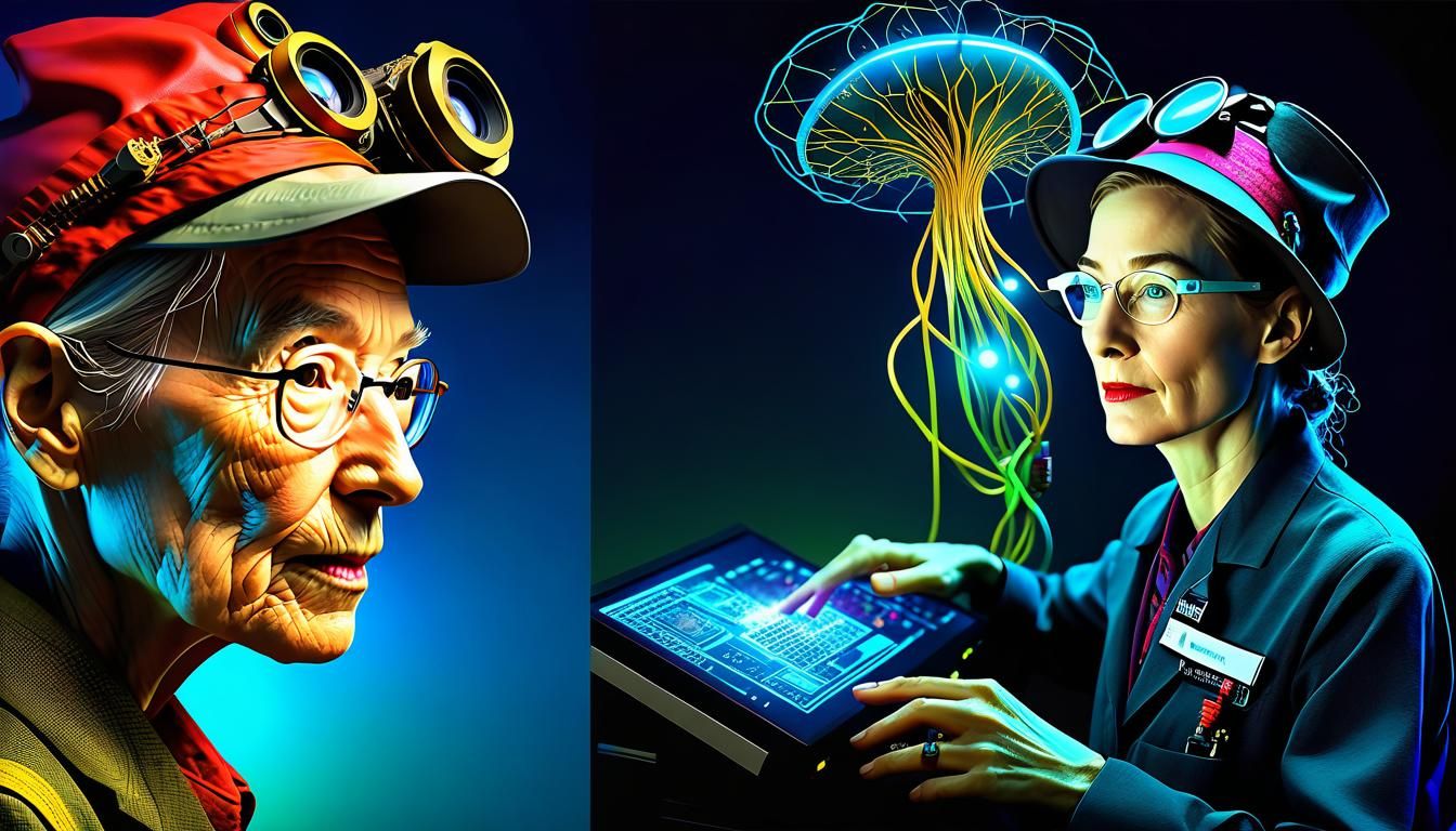 Grace Hopper pioneer of computer programming - AI Generated Artwork ...