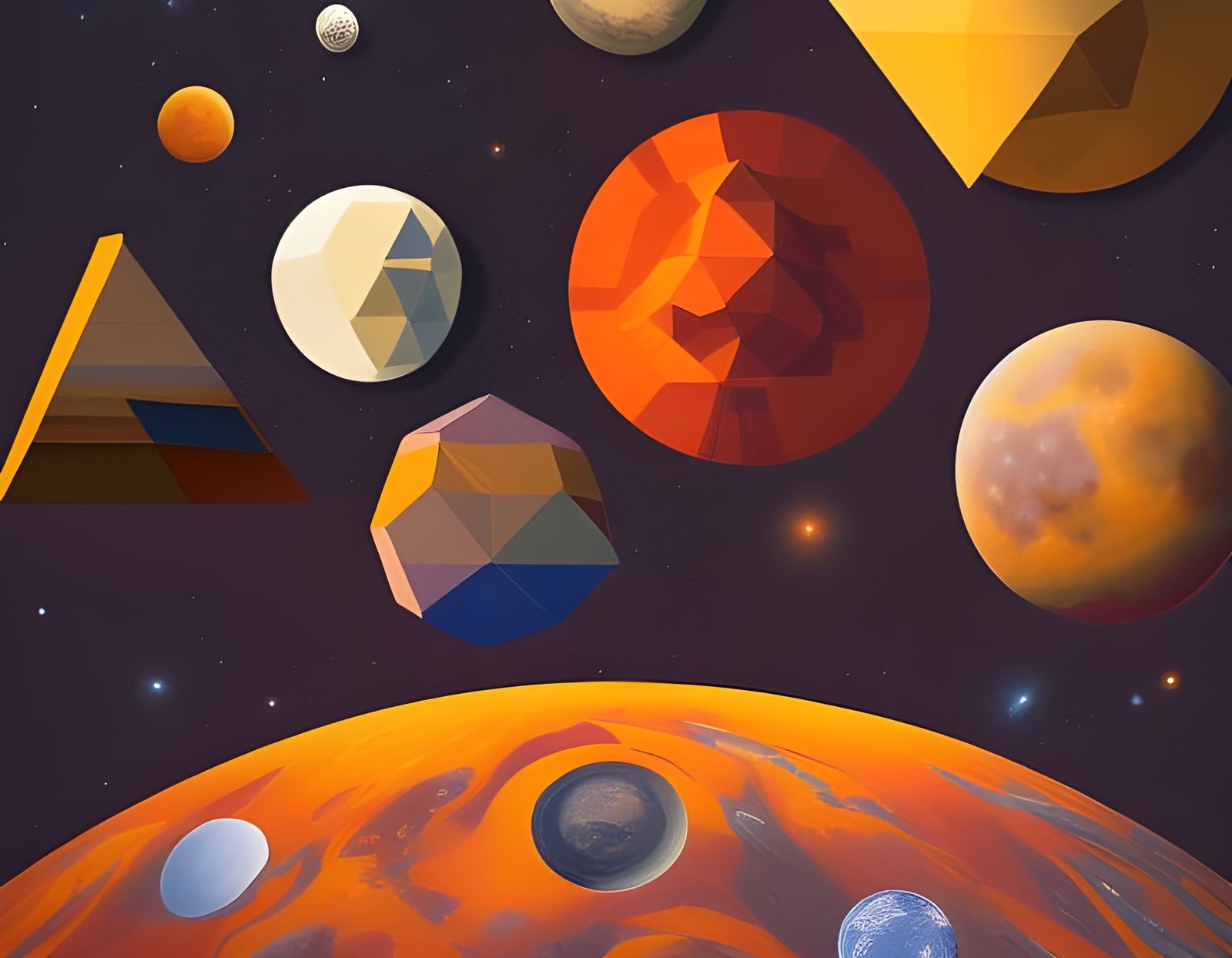 Universal Geometry - AI Generated Artwork - NightCafe Creator