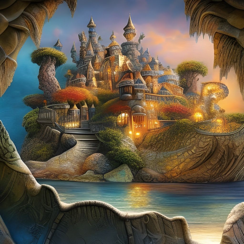 whimsical castle 2 (by the sea) - AI Generated Artwork - NightCafe Creator