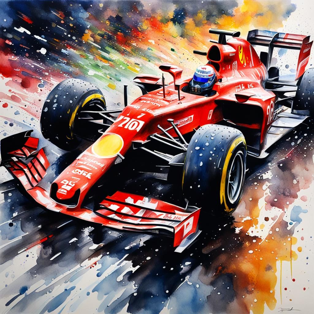 A Ferrari Formula 1 car - AI Generated Artwork - NightCafe Creator