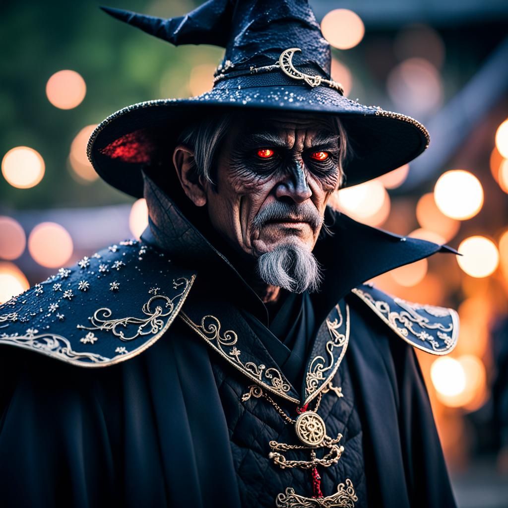 Vampire Wizard in the style of Yoshitaka amano - AI Generated Artwork ...