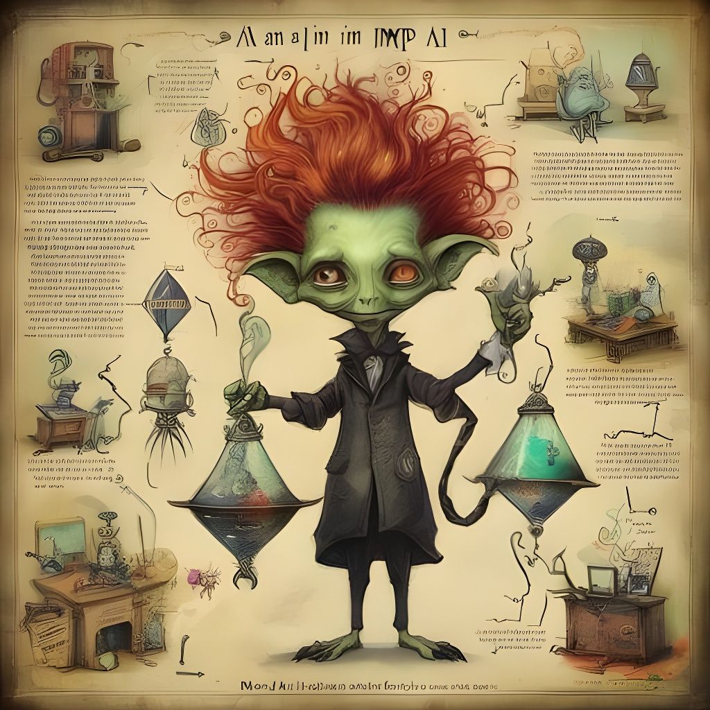 "I am an AI imp" - AI Generated Artwork - NightCafe Creator