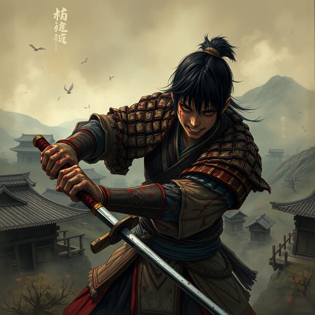 Blood Soaked Ronin - Dark Ronin Emerges from Haunting Japane...