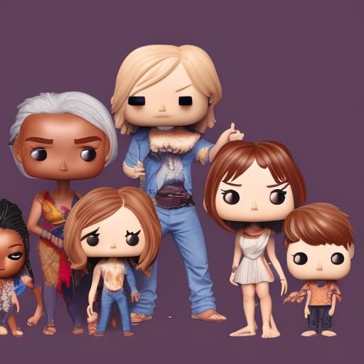 Funko pop family portrait - AI Generated Artwork - NightCafe Creator