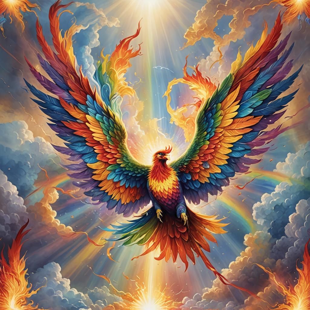Phoenix Transformation - AI Generated Artwork - NightCafe Creator