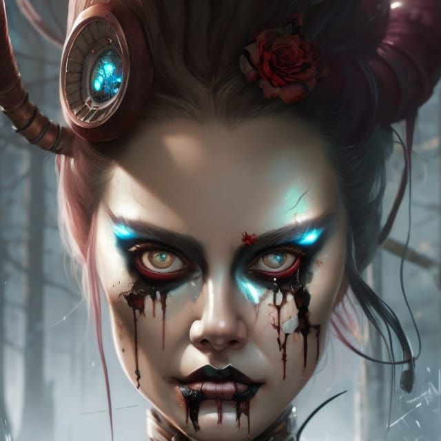 Broken lady - AI Generated Artwork - NightCafe Creator