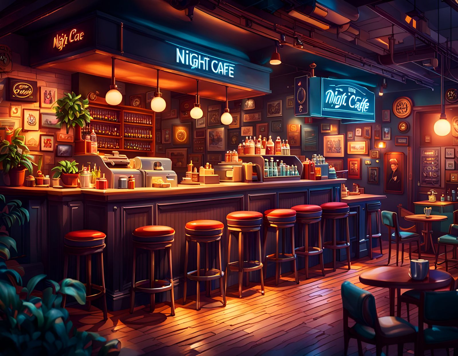 The Night Café - AI Generated Artwork - NightCafe Creator