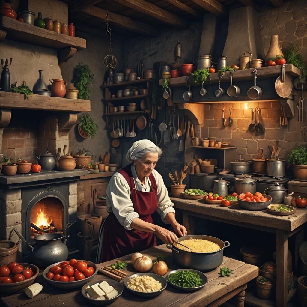 Dinner will be amazing with an Italian Nonna in the kitchen. - AI ...