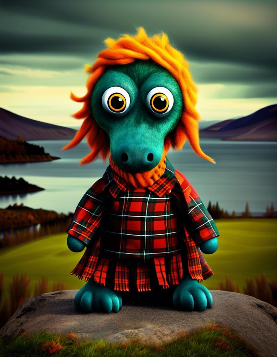 Halloween Loch-ness-monster . Nessie Wide margins. Multiple humps ...