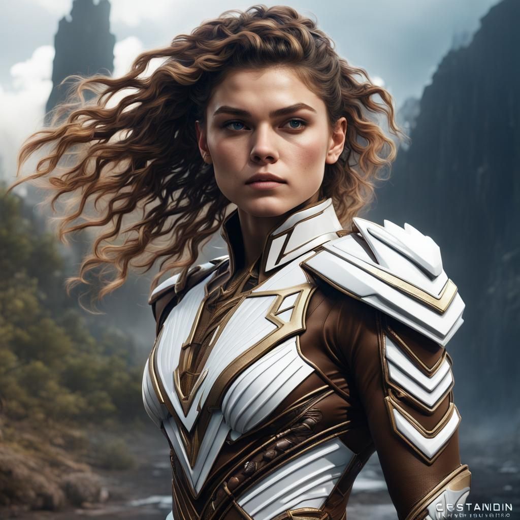 Camren Bicondova As The White Crystal Ranger Ai Generated Artwork Nightcafe Creator 