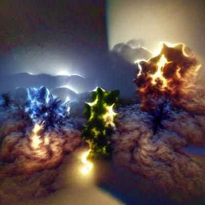 celestial rainstorm stars volumetric lighting - AI Generated Artwork ...