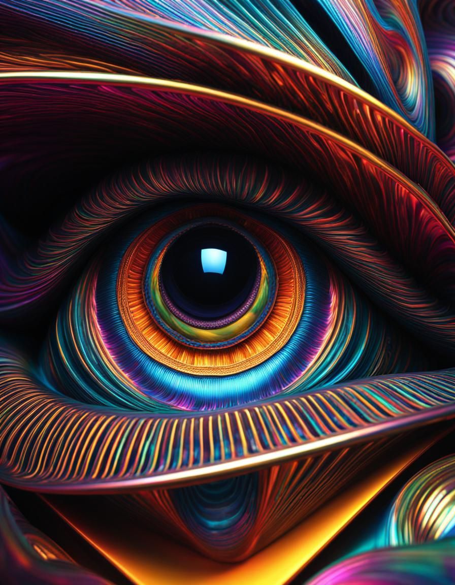 Optical Illusion Eye - AI Generated Artwork - NightCafe Creator