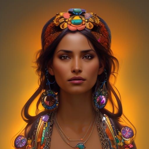 Jewelry and Mythological goddesses (random) - AI Generated Artwork ...