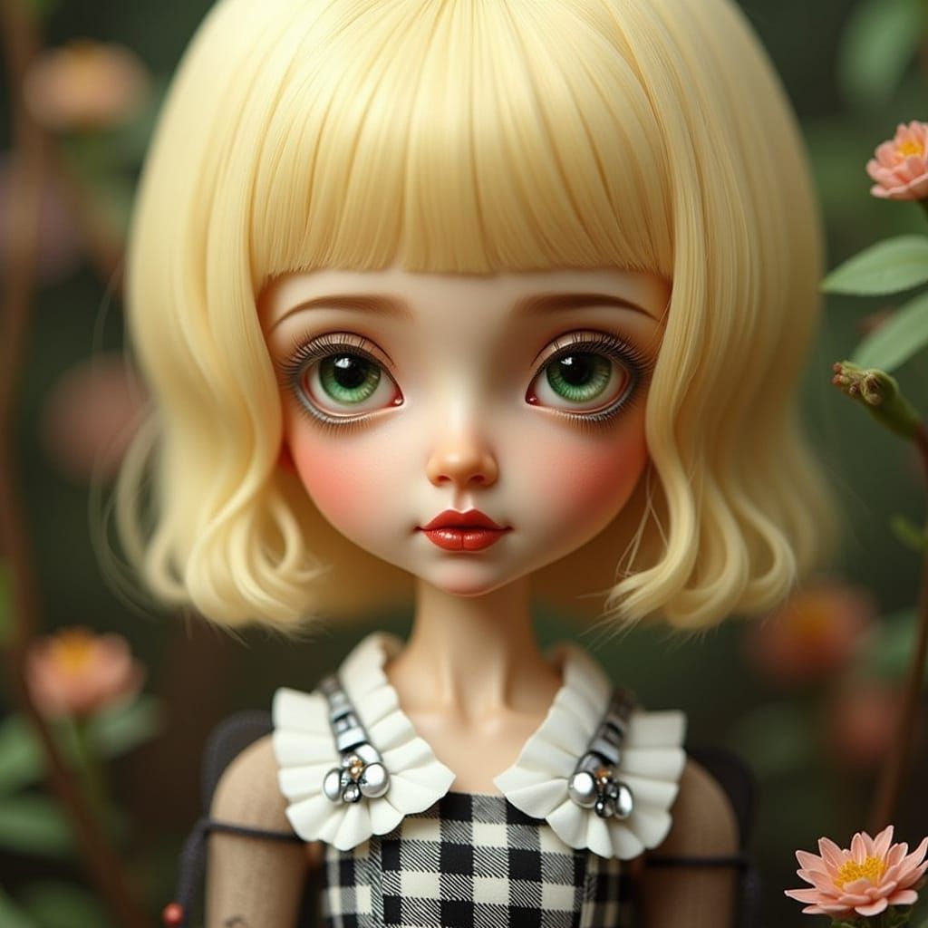 Vintage inspired whimsy doll - Vintage inspired whimsy doll...