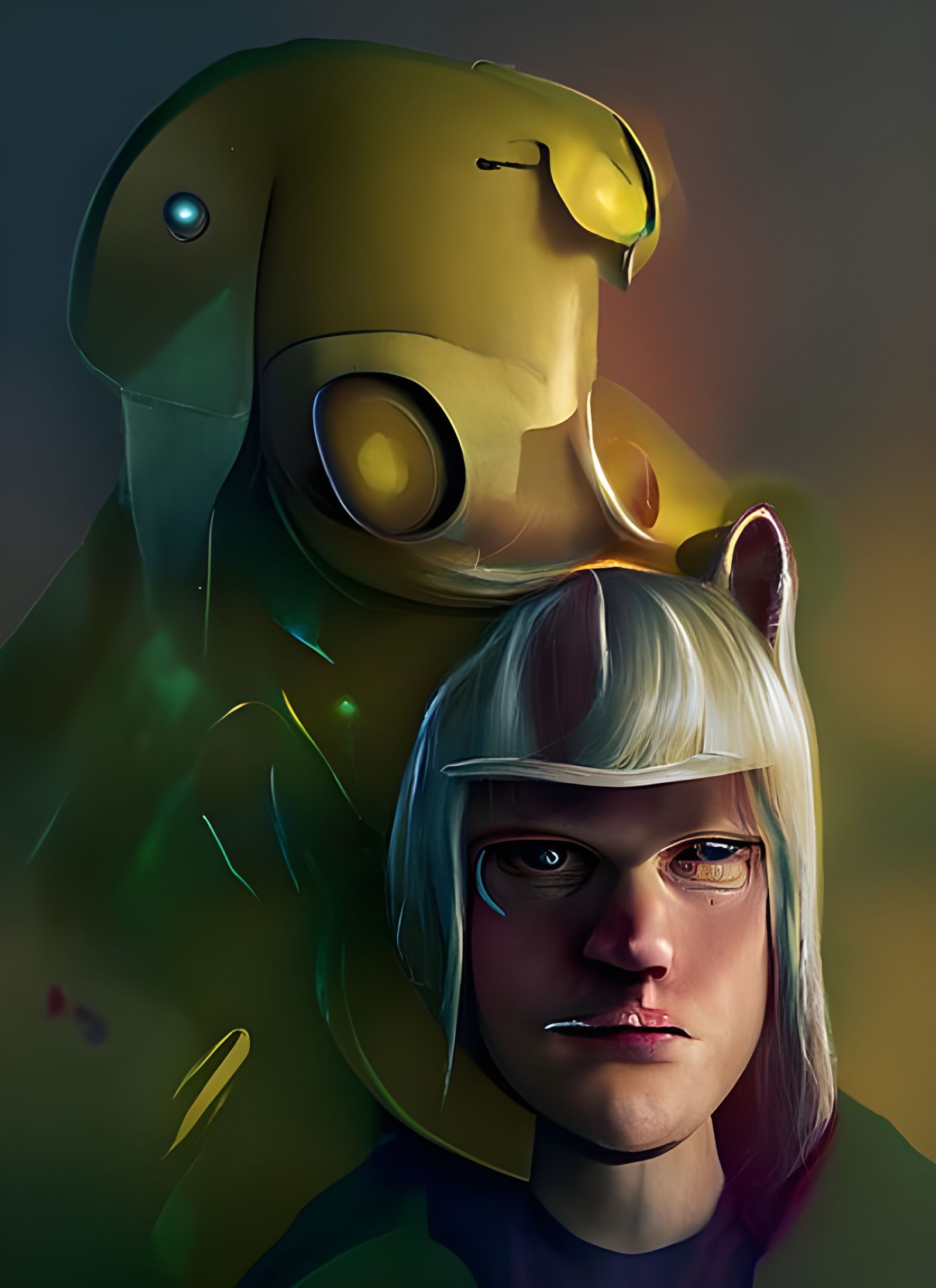 Jake and Farmworld Finn - AI Generated Artwork - NightCafe Creator