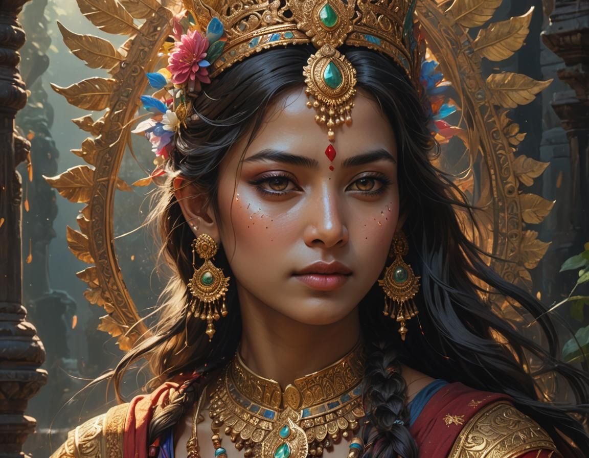 Goddess Parvati - AI Generated Artwork - NightCafe Creator