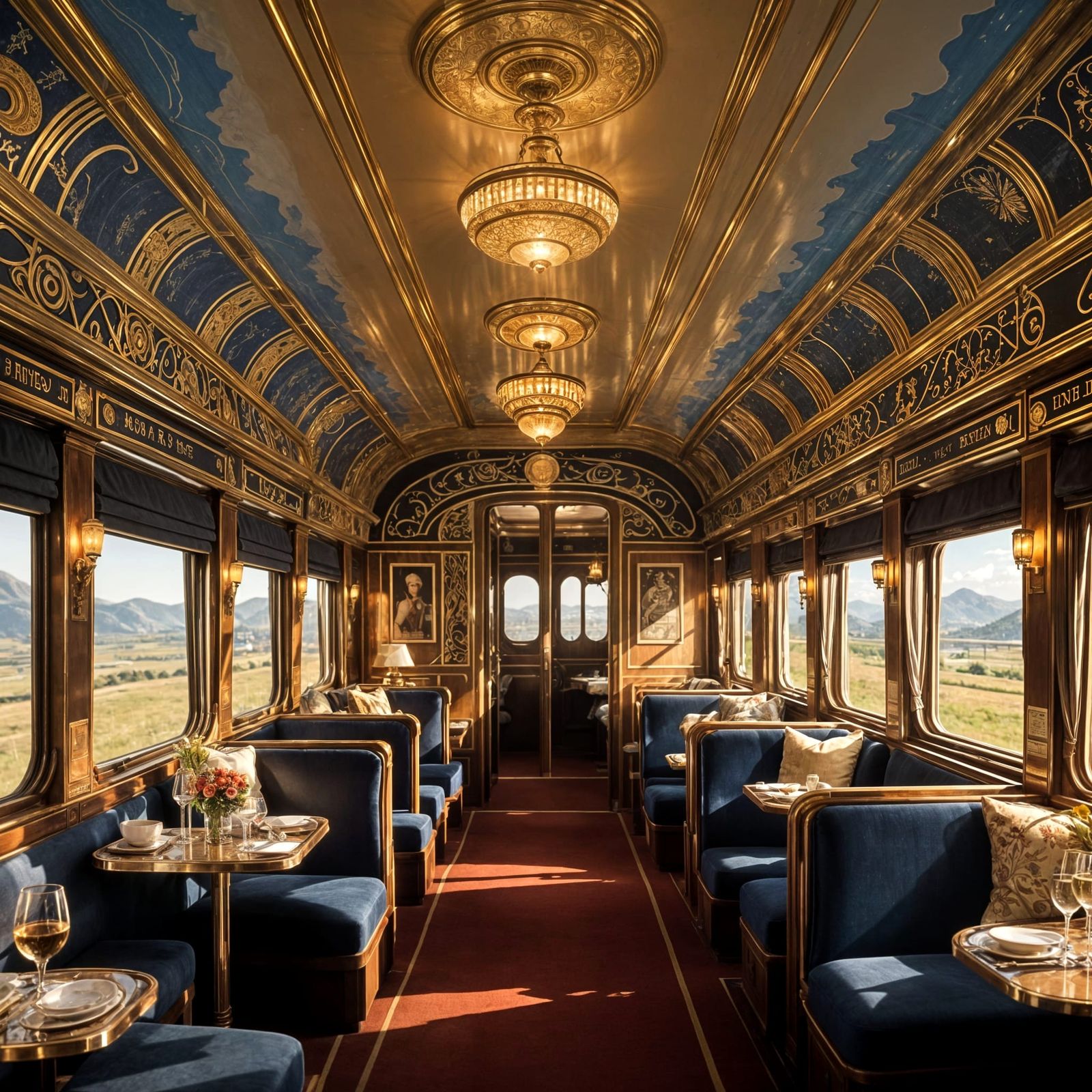 Vintage Orient Express Train Chugs to Istanbul in ... - AI Art