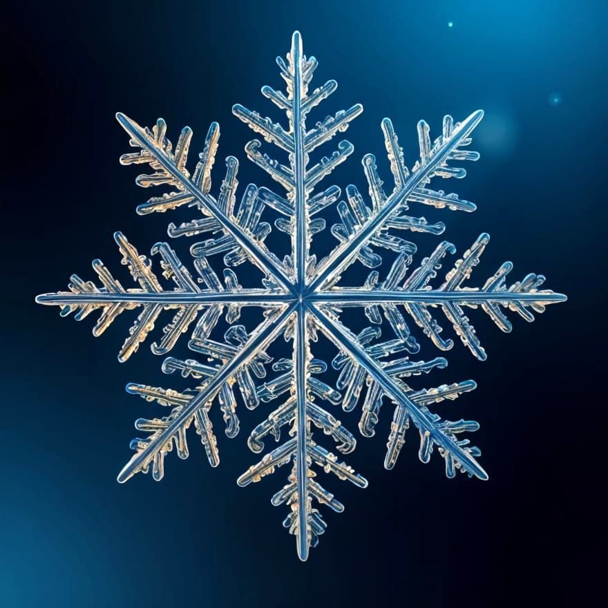 Snowflake - Nature's Mathematical Symmetry