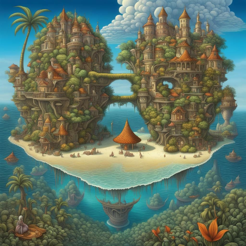 Vacay Island - AI Generated Artwork - NightCafe Creator