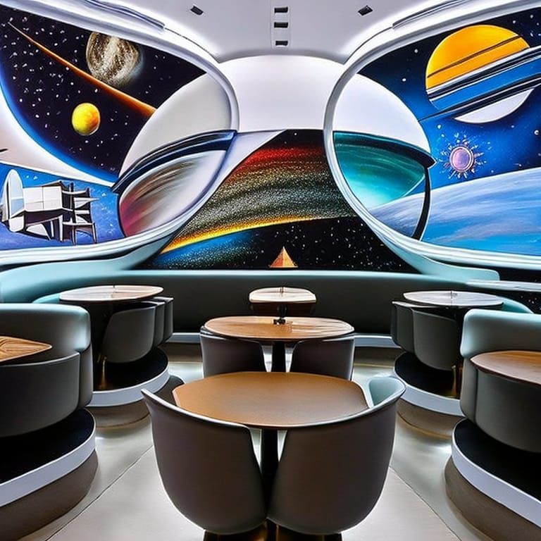 Space Café 4 - AI Generated Artwork - NightCafe Creator