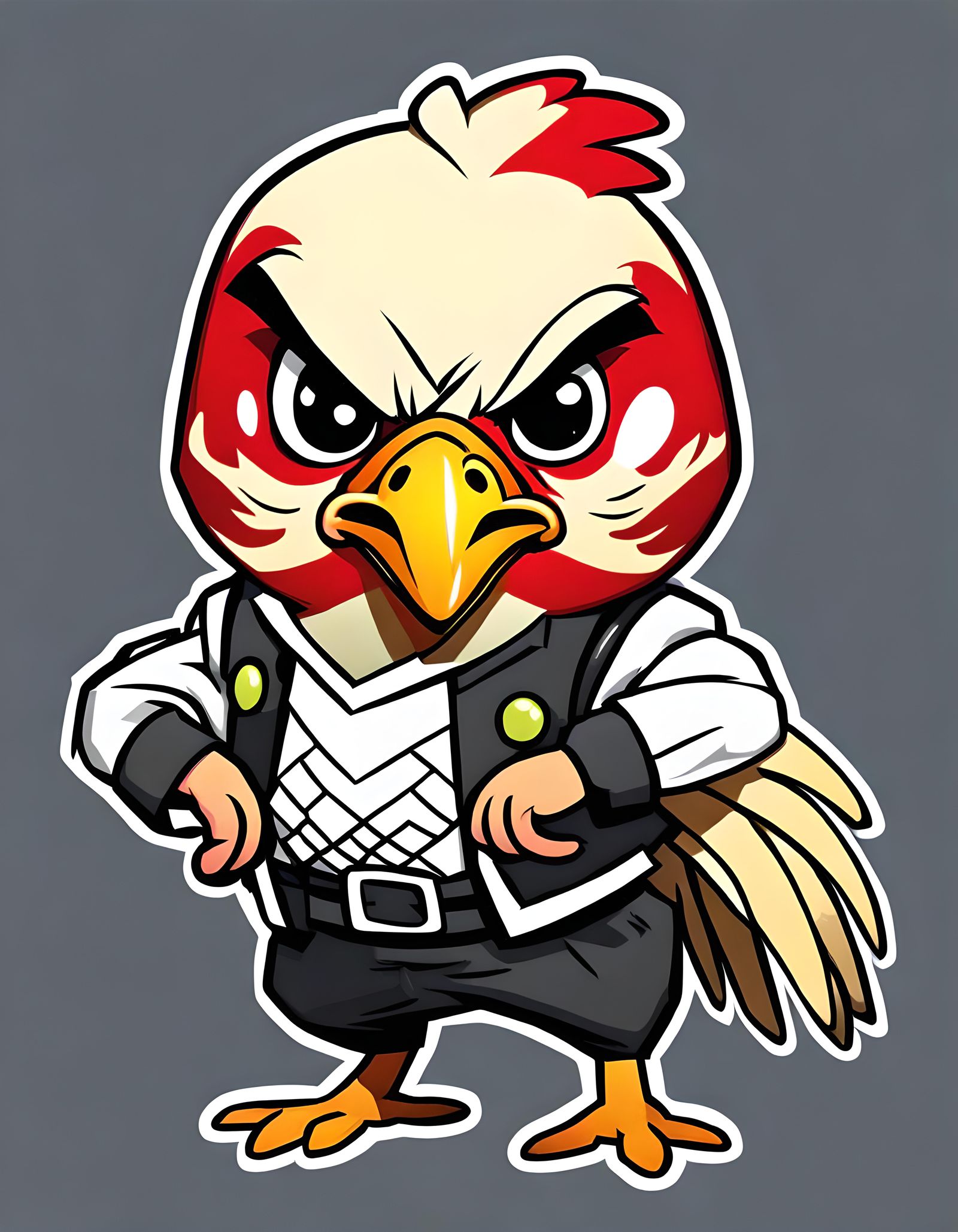 An Angry Chibi Chicken - AI Generated Artwork - NightCafe Creator