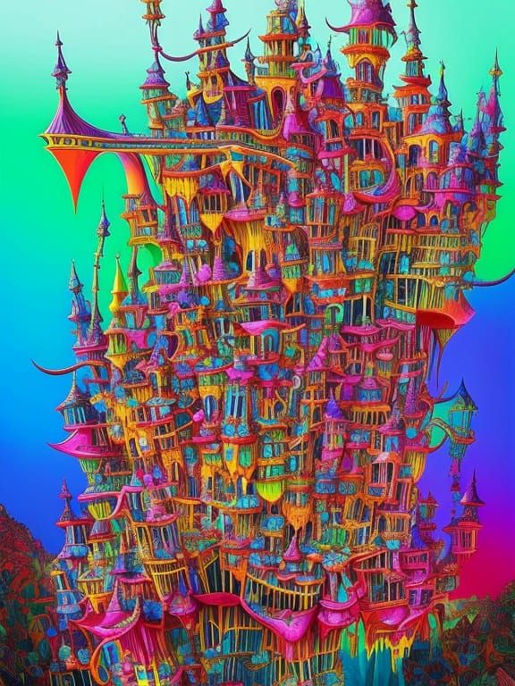 Seussian Castle - AI Generated Artwork - NightCafe Creator