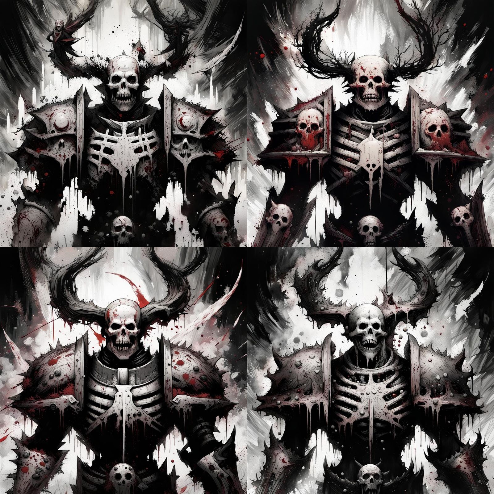 Death Knight negative black and Red & Crimson & Maroon Speedpaint with ...