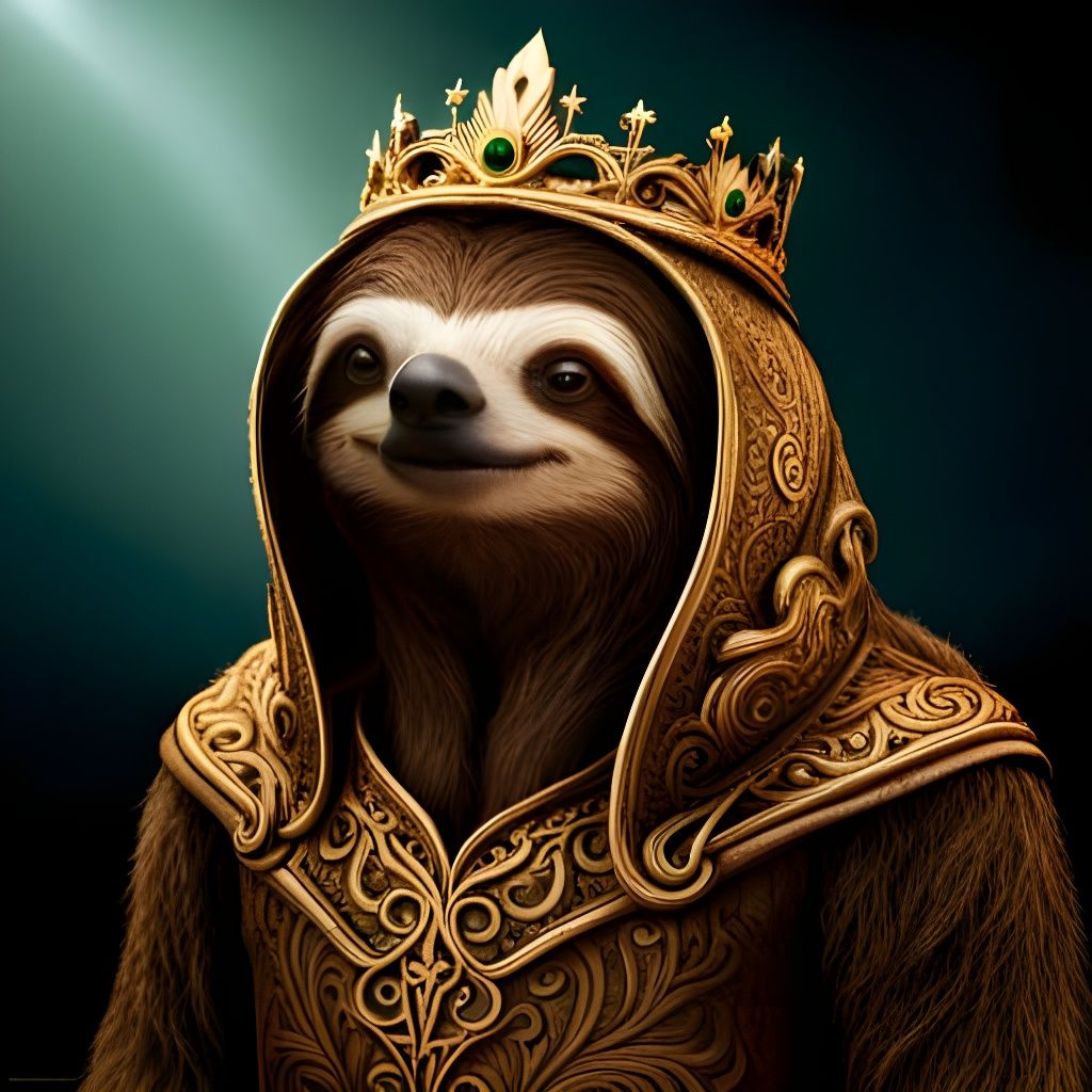 Queen of the Sloths - AI Generated Artwork - NightCafe Creator