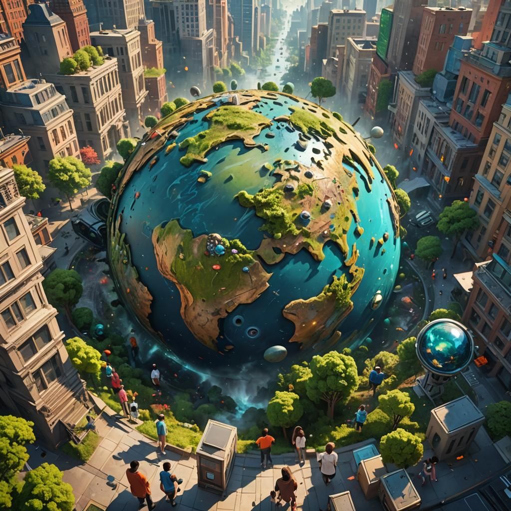 The Earth Crash. - AI Generated Artwork - NightCafe Creator