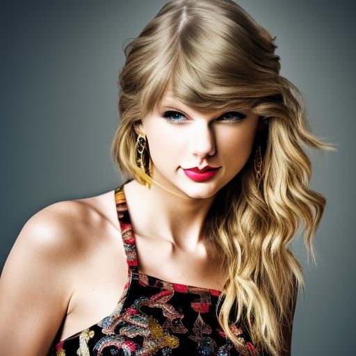 Taylor swift portrait - AI Generated Artwork - NightCafe Creator