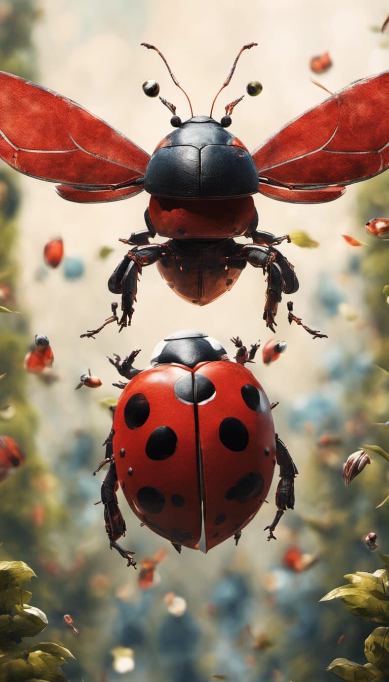Ladybugs - AI Generated Artwork - NightCafe Creator