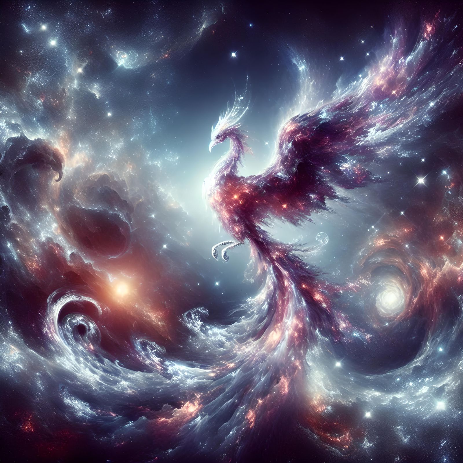 Cosmic Phoenix - AI Generated Artwork - NightCafe Creator