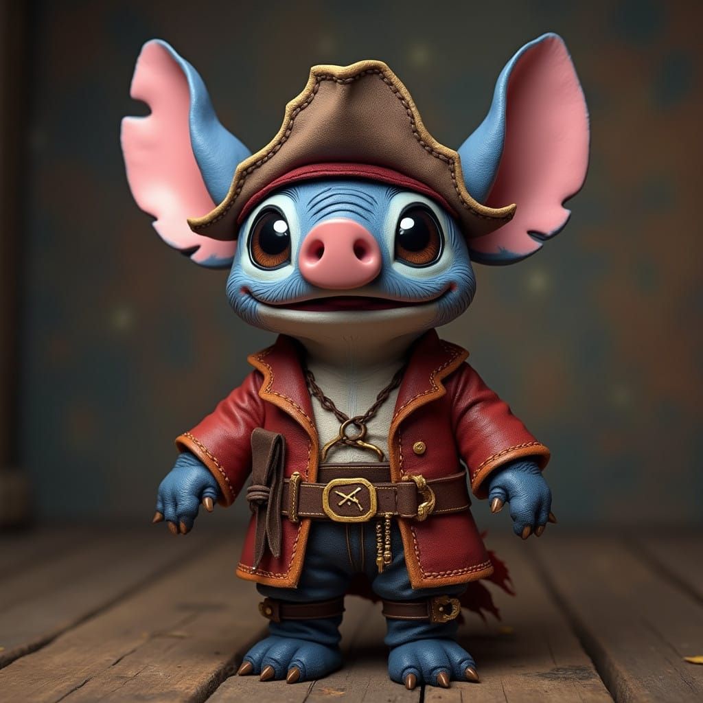 Stitch, the pirate pig - Stitch, the pirate pig